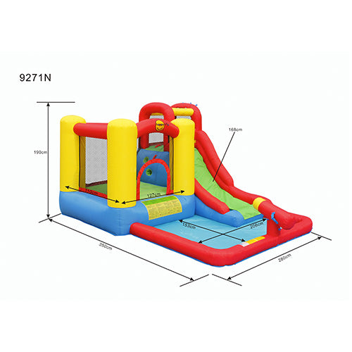 Jump & Splash Adventure with Cannon | Little Kids Jumping Castles