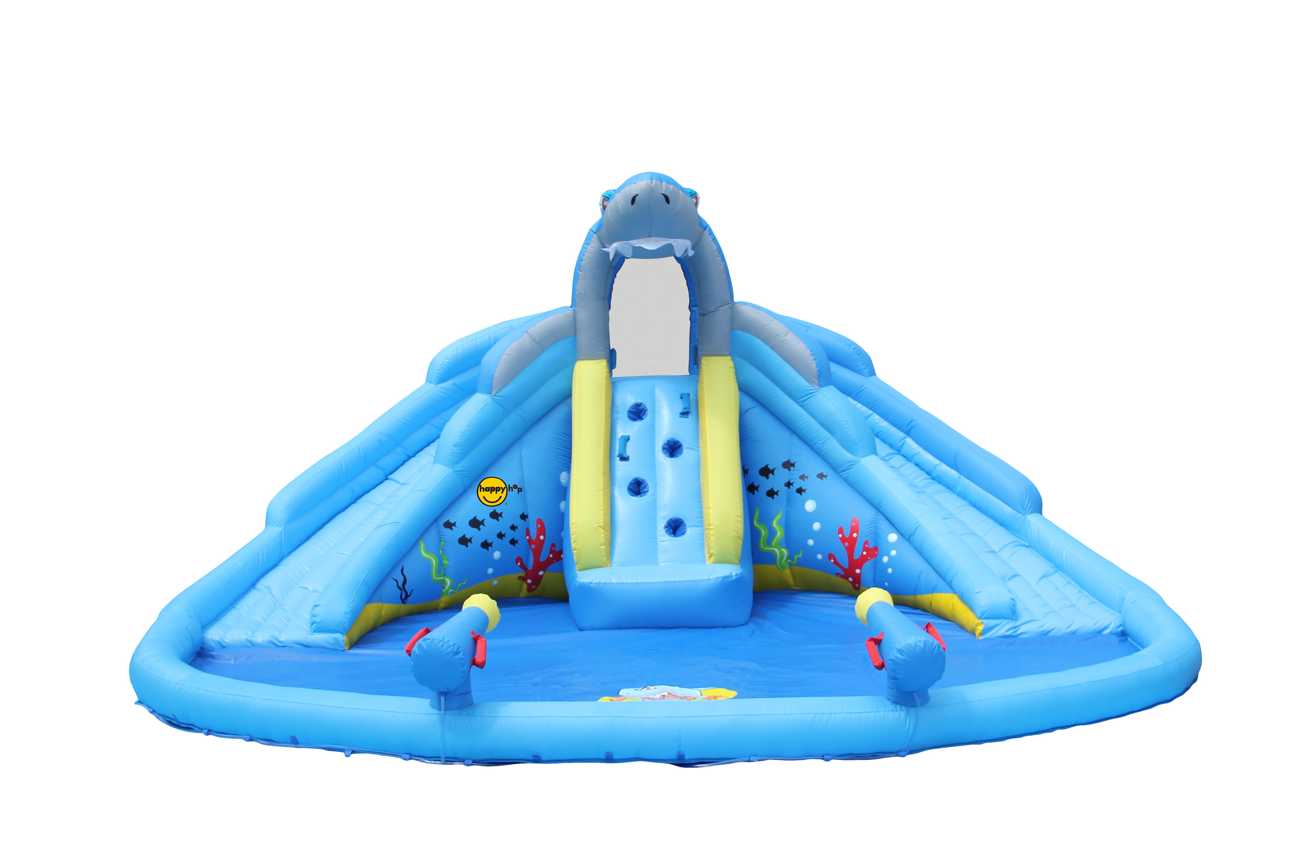 The Shark Pool | Little Kids Jumping Castles | Waterslide | Happy Hop